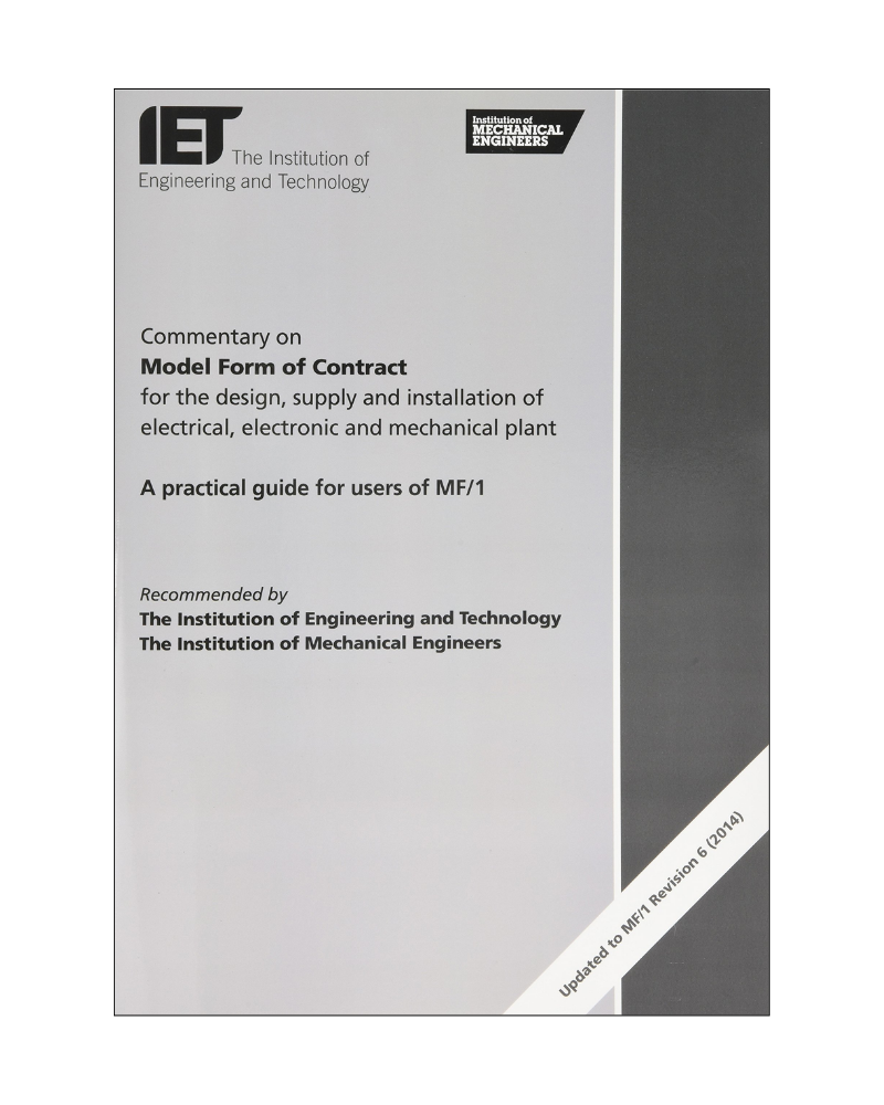 IET, Commentary on Model Forms MF1 Revision 6 - Wiring Regulations